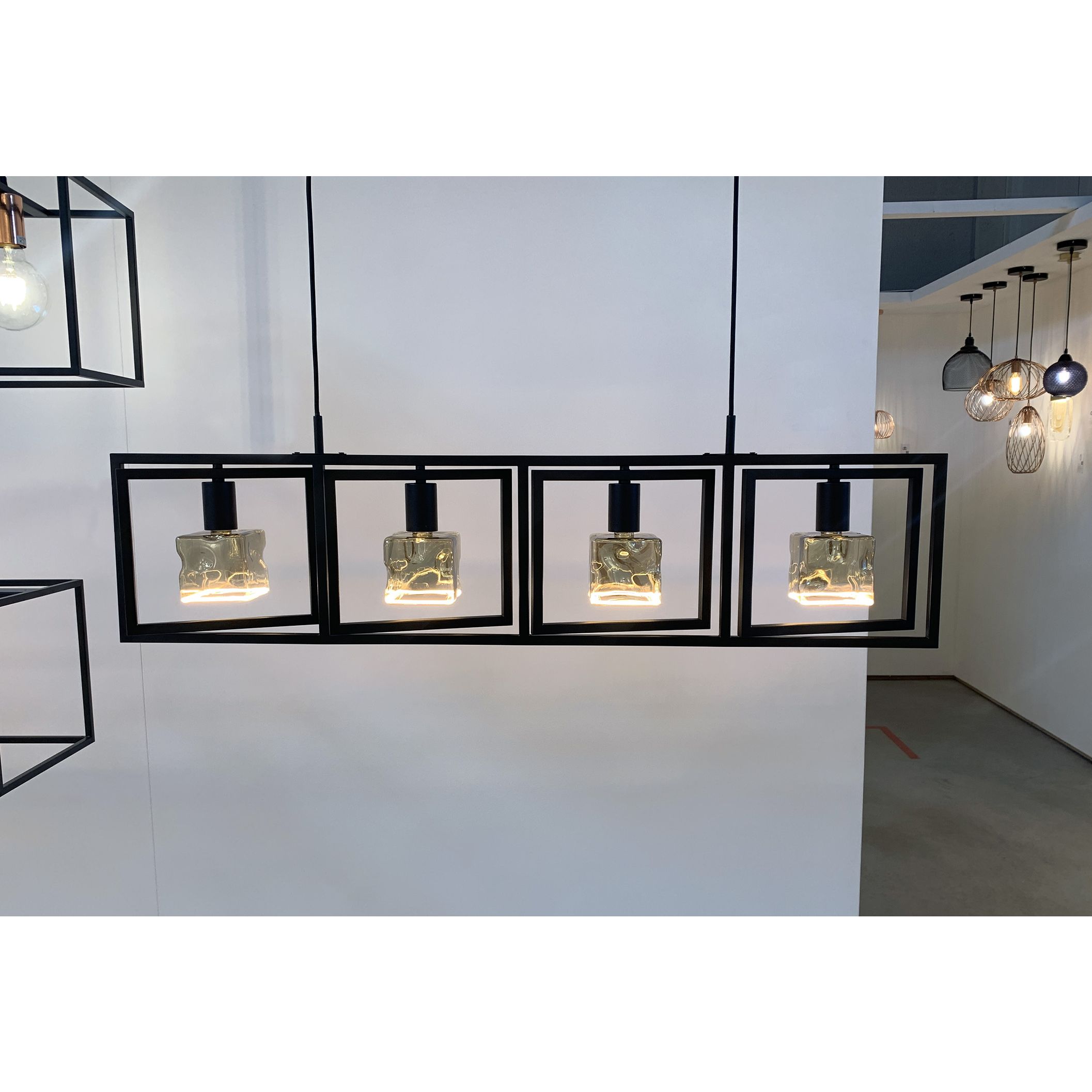 Lichtkoning Apollo - hanglamp - 112 x 7 x 165 cm - zwart | Lichtkoning