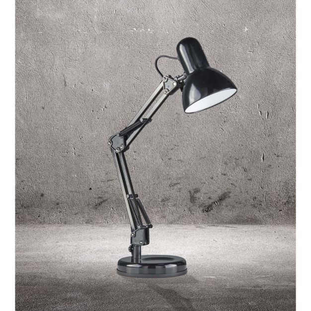 Searchlight Desk Partners - bureaulamp - 52,5 cm - zwart | Lichtkoning