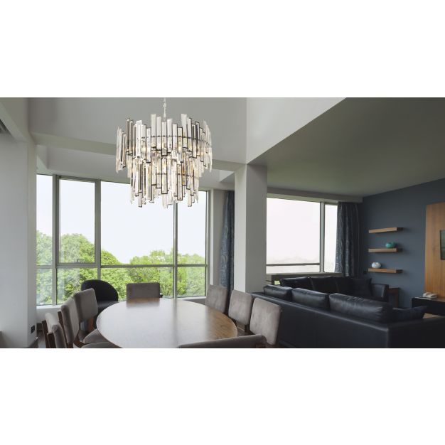 Maxlight Nemo - luster - Ø 55 x 120 cm - chroom | Lichtkoning