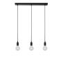 Lucide Fix 3 - hanglamp - 75 x 8 x 112,5 cm - zwart | Lichtkoning