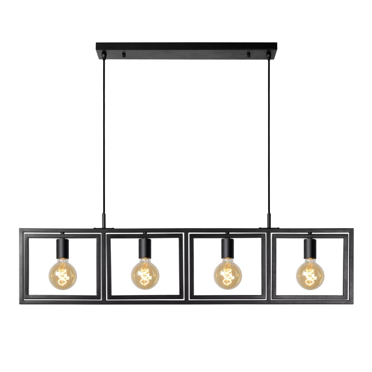 Lichtkoning Apollo - hanglamp - 112 x 7 x 165 cm - zwart | Lichtkoning